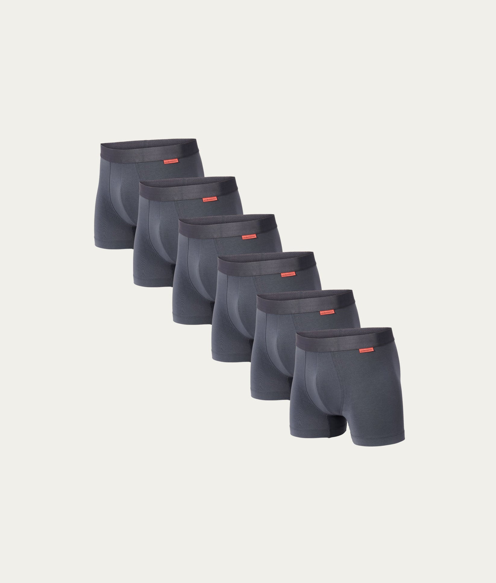 Grijze Boxershort Lava Rock (6-pack) - Undiemeister